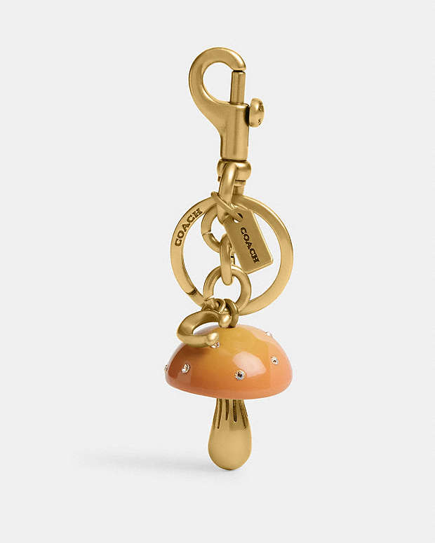 Coach Mushroom Bag Charm Resin-Brass-Mustard – kickasskickss